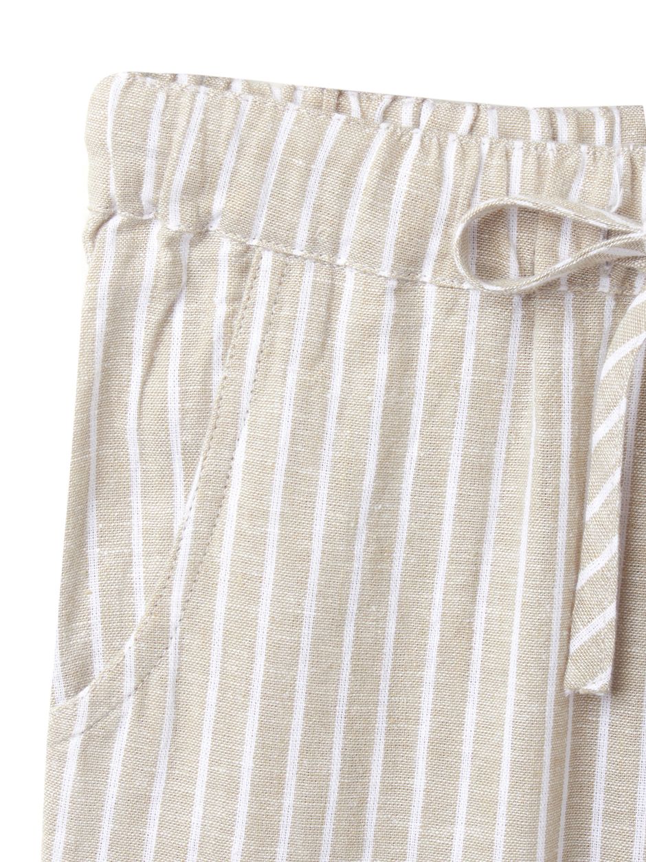 Buy Girls Linen Blend Khaki Striped Trouser Online at 46% OFF | Cub McPaws
